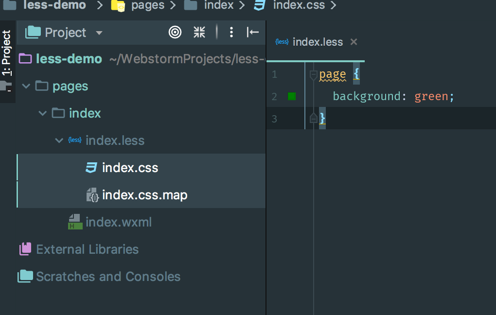 Less学习笔记（WebStorm+小程序）_webstorm 微信小程序 less-CSDN博客